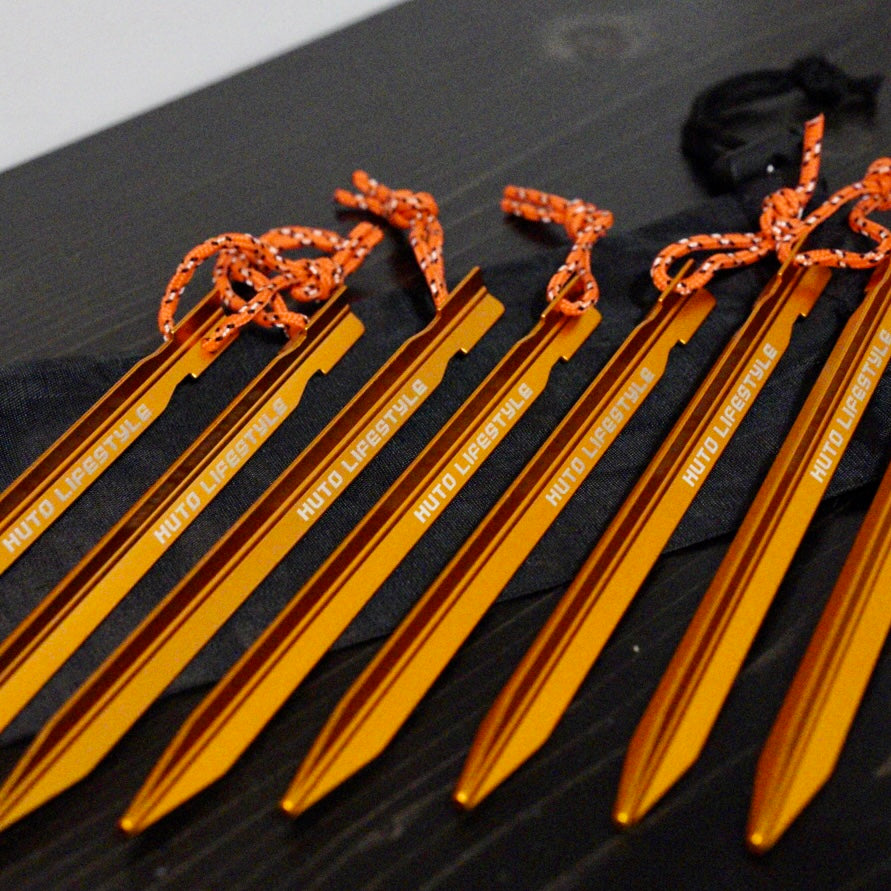 Ultralight Tent Stake Accessory – HUTO Lifestyle Clothing & Apparel